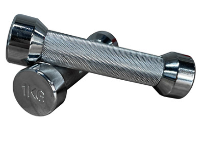 POWERZONE Chrom 2 x 1 kg Hantel Set in silber kaufen | ochsnersport.ch