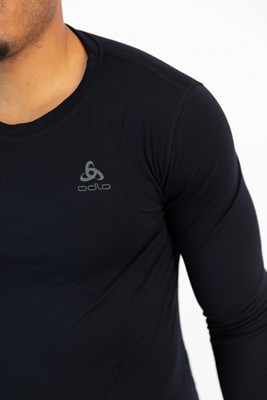 Odlo Natural Merino 200 Warm Herren Thermo Longsleeve in schwarz kaufen ...