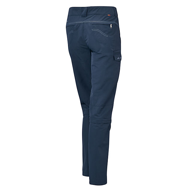 Skomer Zip Off Damen Wanderhose In Dunkelblau Vaude Online Kaufen