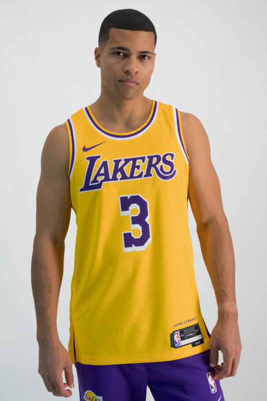 Nike Los Angeles Lakers Icon Edition Anthony Davis Herren Basketballtrikot in gelb kaufen ...