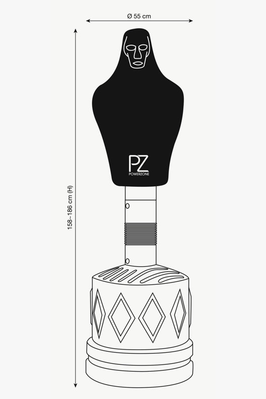 POWERZONE Boxing Dummy Standboxsack in schwarz kaufen | ochsnersport.ch